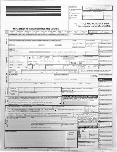 M108-TRIPLICATE - MADA's 3 part Title Application