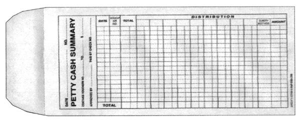 M-DSA-230 - PETTY CASH ENVELOPES