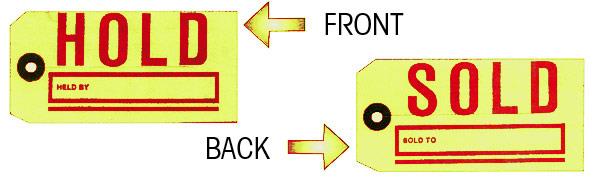 M-HST-1 - HOLD SOLD TAGS
